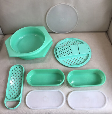 TUPPERWARE Vintage Green Grater Set | eBay