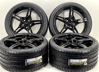 19" 20" CHEVROLET CHEVY CORVETTE STINGRAY C8 OEM FACTORY STOCK BLACK ...