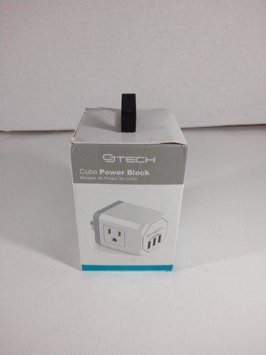 Cj Tech Intertek Power Block Cube 6 Device 3 Outlets 3 USB Ports Smart ...