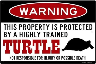 Tin Metal Signs Turtle Sign,Funny Signs,Turtle Accessories,Turtle ...