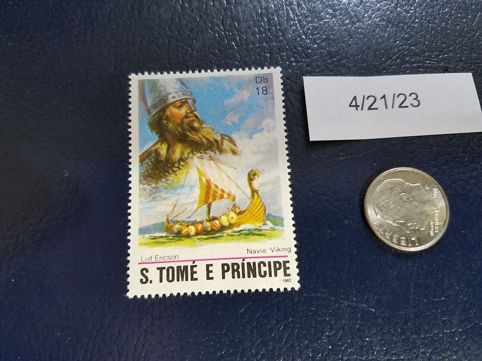 Leif Erikson Explorer Leif the Lucky 1982 S. Tome E Principe Stamp | eBay