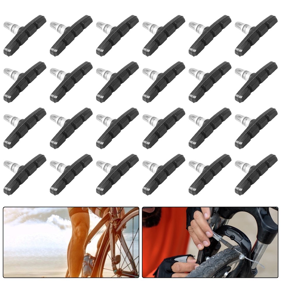 Brake Pads 12pairs 70 Mm Symmetrical Thread Bicycle Accessories Black ...