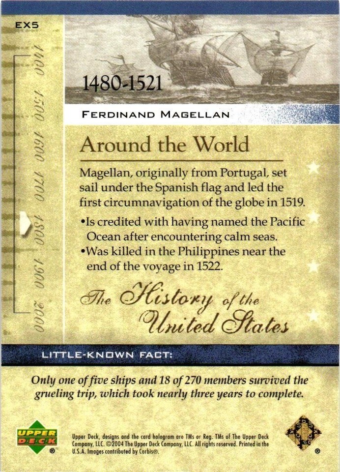 Explorers Ferdinand Magellan 1480-1521 History of the United States ...