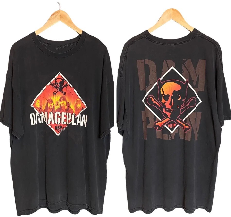 Vintage Damageplan Hardcore Metal Band REPRINT T-shirt, size S-5XL