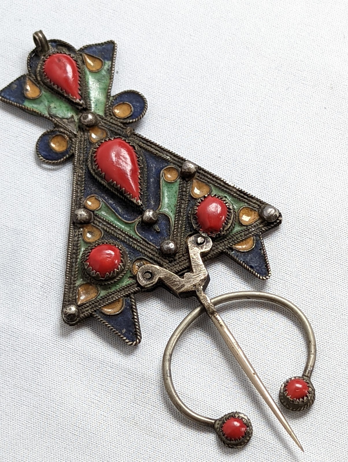 antique Handmade Kabyle Algerian Old fibula can be us… - Gem