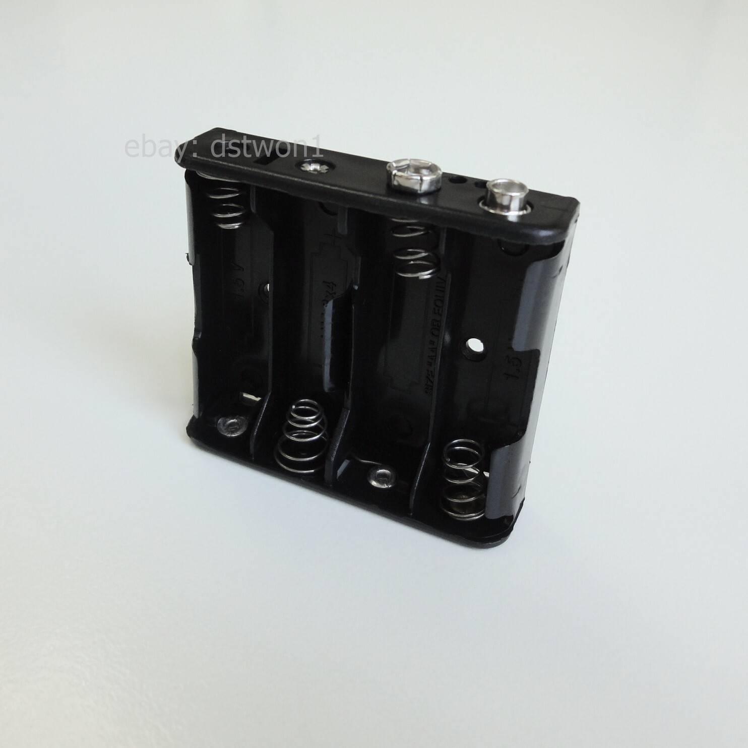 2pcs Battery Holder Box Case 4 AA 2A LR6 UM3 6V snap with PP3 Connector ...