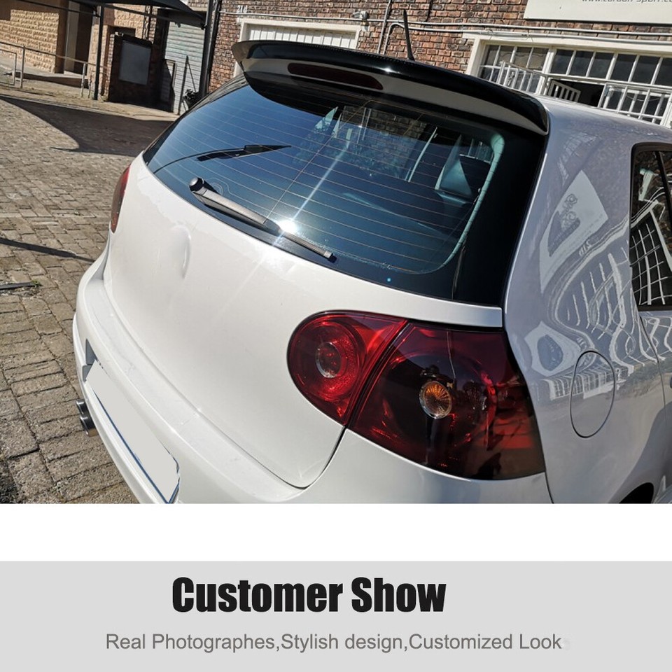 For VW Golf 5 MK5 R32/GTI 2005-2007 Real Carbon Rear Roof Window ...