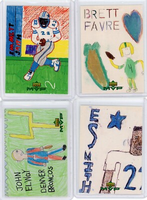 1999 upper deck draw your own card emmitt (2) elway favre (lot of 4) | eBay