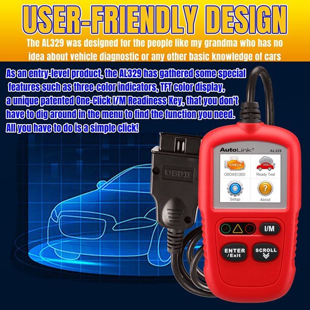 NEW Autel AutoLink AL329 (Upgraded AL319) OBD II /EOBD & CAN Diagnostic ...