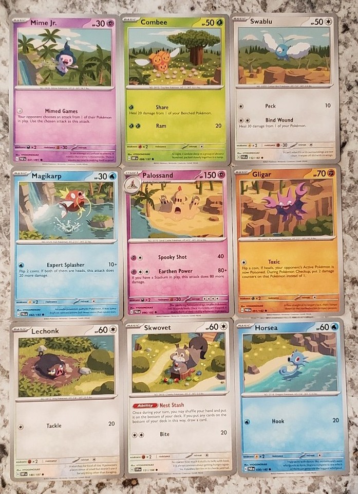 Pokémon Hyogonosuke Picture Puzzle Art Cards (9) Lechonk Magikarp ...