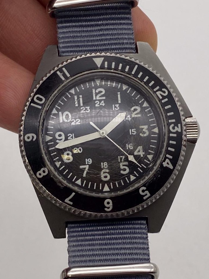 BENRUS TYPE II CLASS B MIL-W-50717 42mm MILITARY DIVE WATCH. | eBay