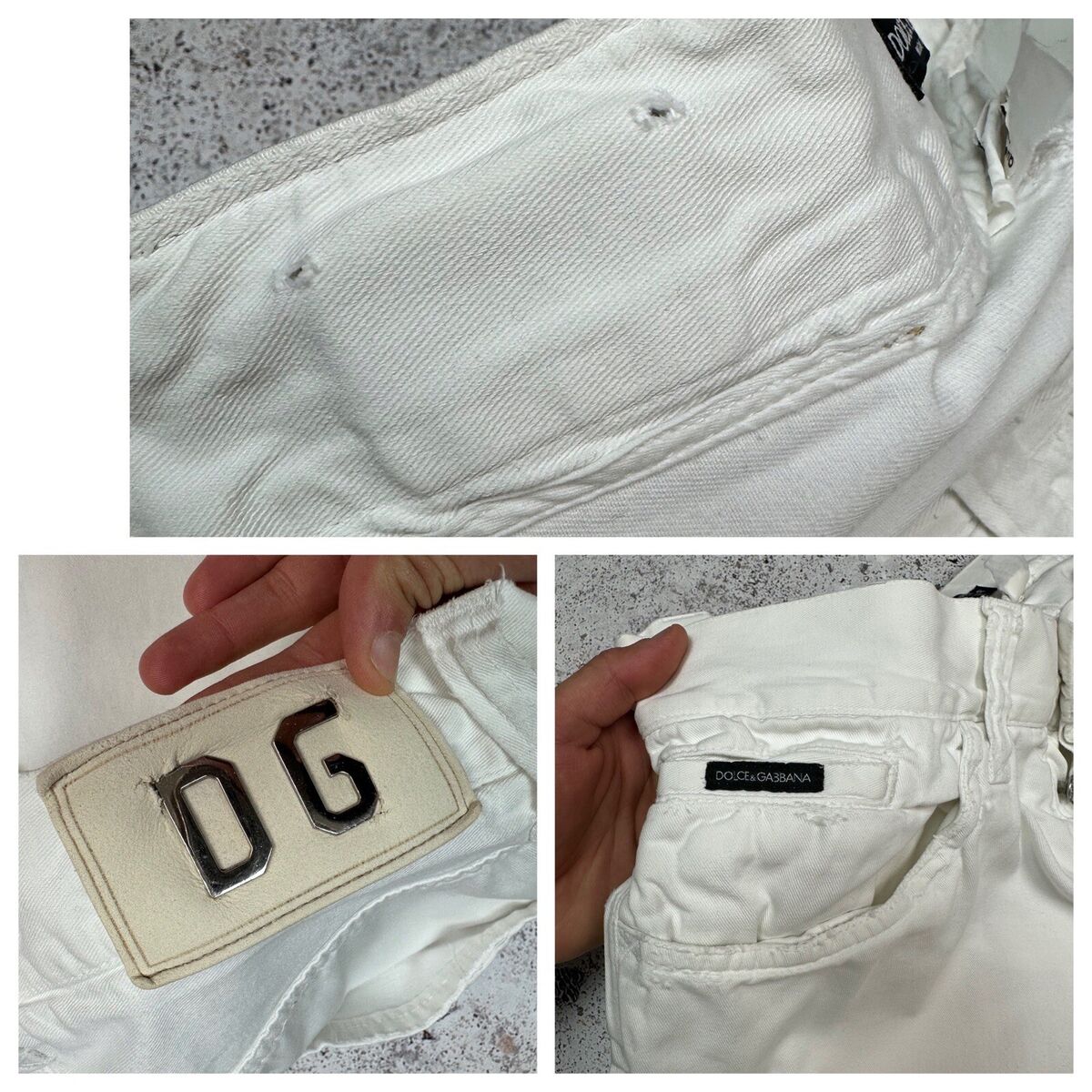 Vintage Pants Dolce & Gabbana Jeans White Y2k Style Men | eBay Vintage Pants Dolce & Gabbana Jeans White Y2k Style Men | eBay