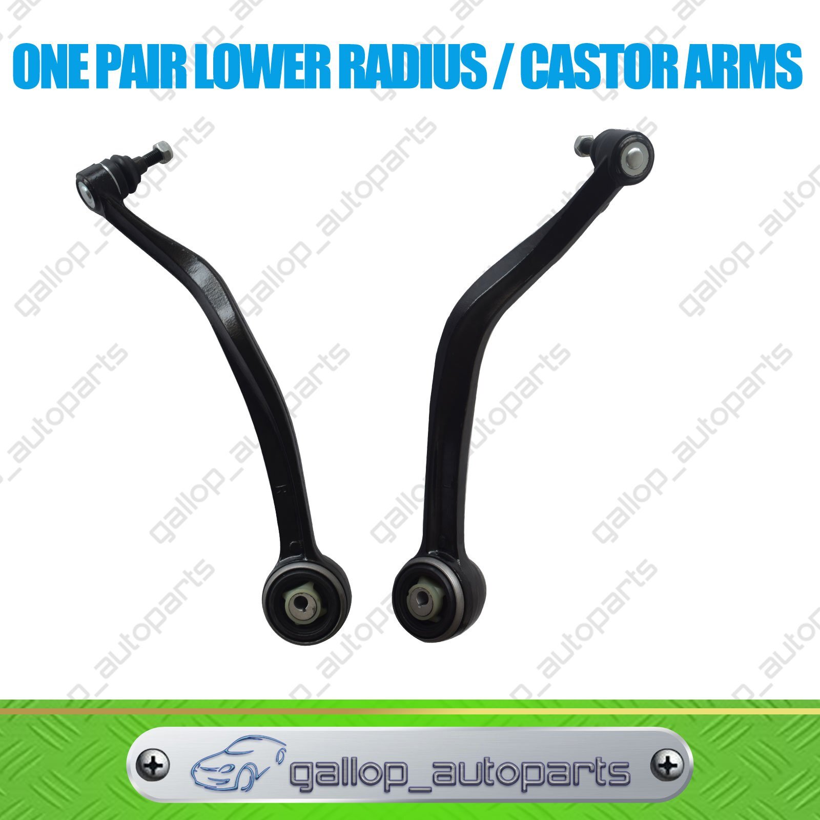 Pair Front Lower Radius Caster Castor Arm for Ford Territory SY2 SZ 05/ ...