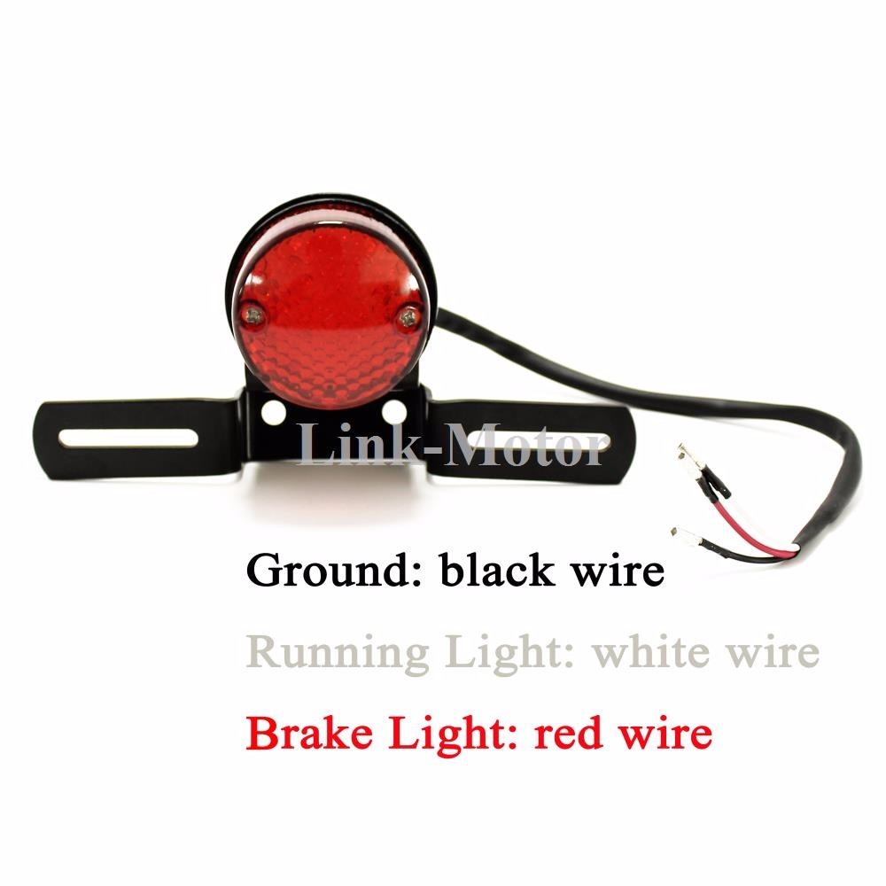 Motorcycle Rear LED Tail Brake Stop Light For Harley Chopper Bobber ...