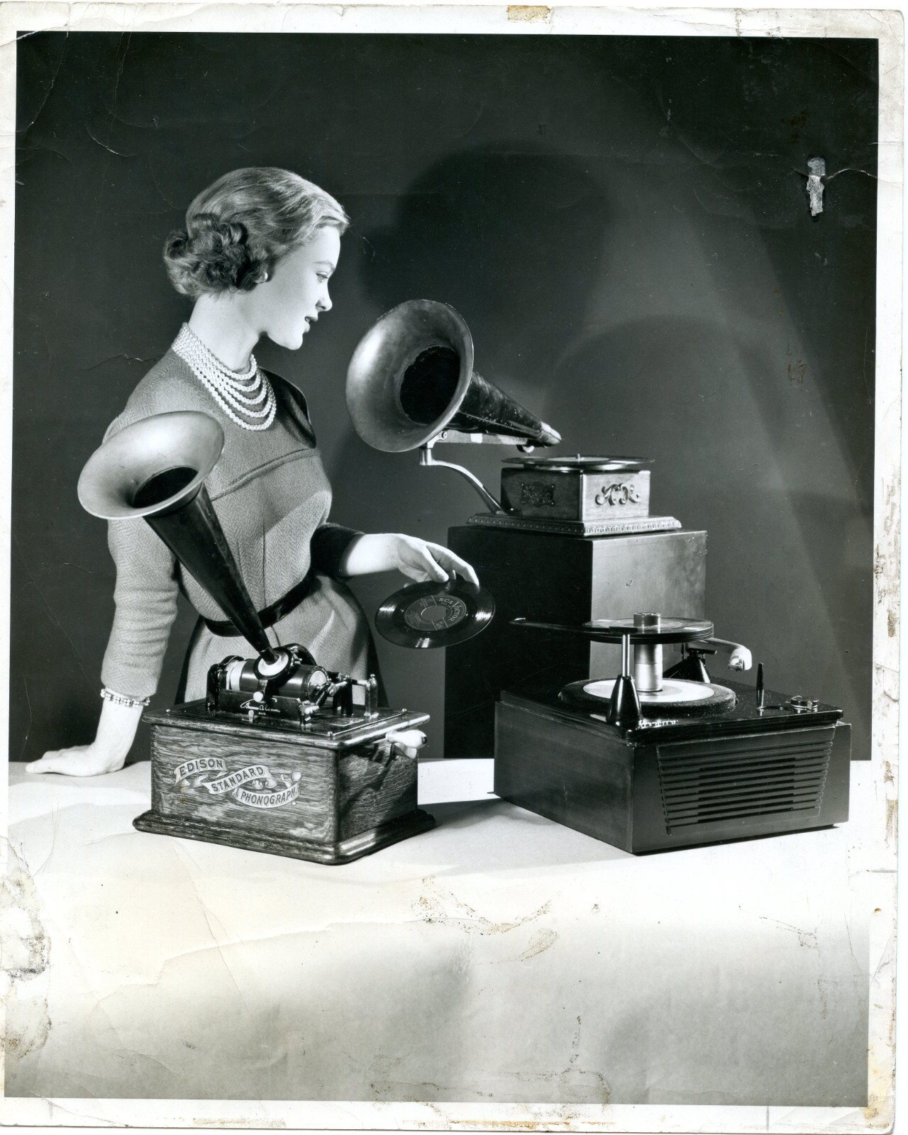 Edison Standard Phonograph promotional shot, f18859 | eBay