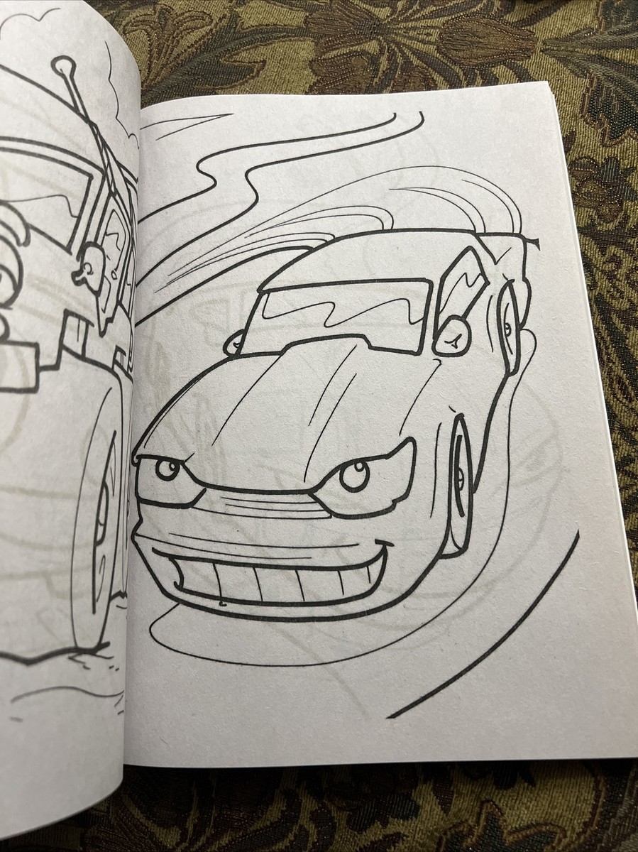 Crazy Car Coloring Book
