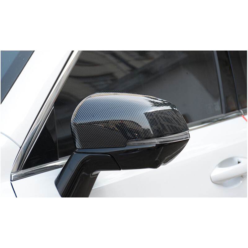 2X ABS Carbon Pattern Rear View Mirror Trim For GWM HAVAL H6 Jolion ...