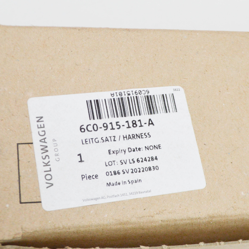 NEW VW POLO 6R, 6C NEGATIVE EARTH CABLE 6C0915181A ORIGINAL 6C0-915-181 ...