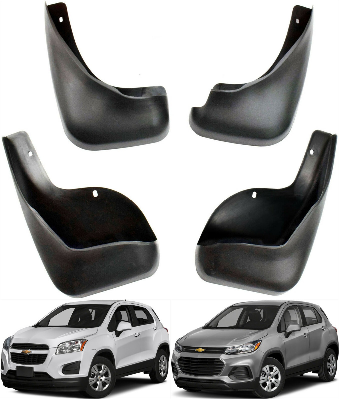 New Set Molded Splash Guards Mud Flaps Fender For 2013-2022 chevy ...