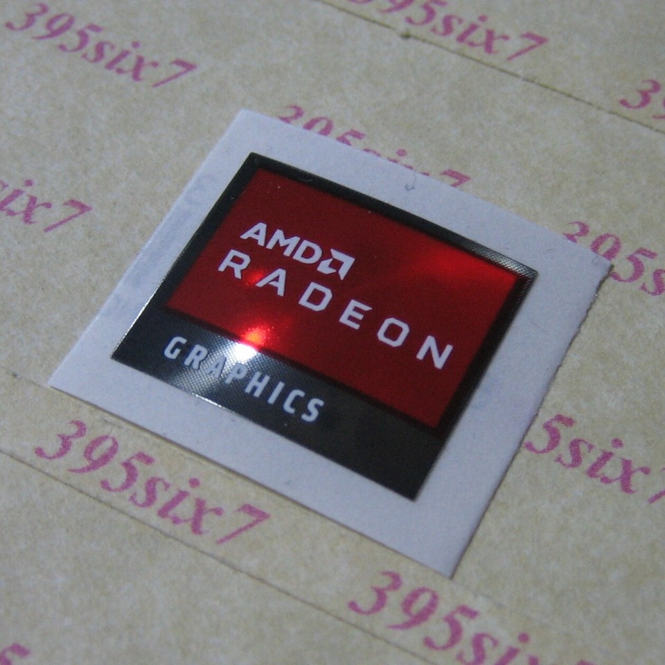 AMD RADEON GRAPHICS STICKER 16.5mm x 19.5mm - 2020 Version | eBay