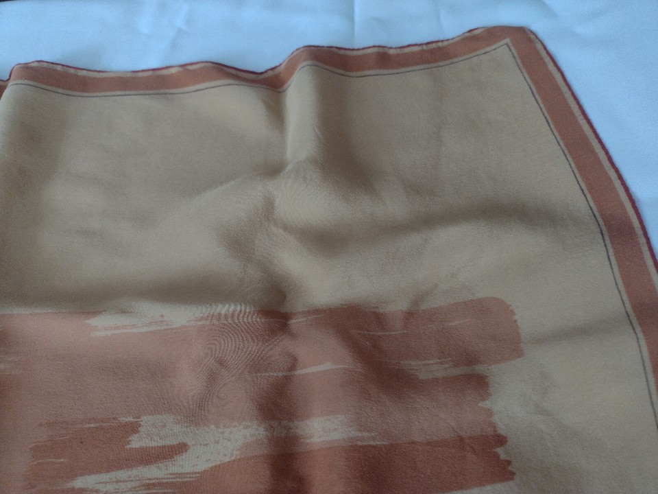 Vintage Scarves By Vera Trees/Forest - 30" x 32" Handrolled Pure Silk ...