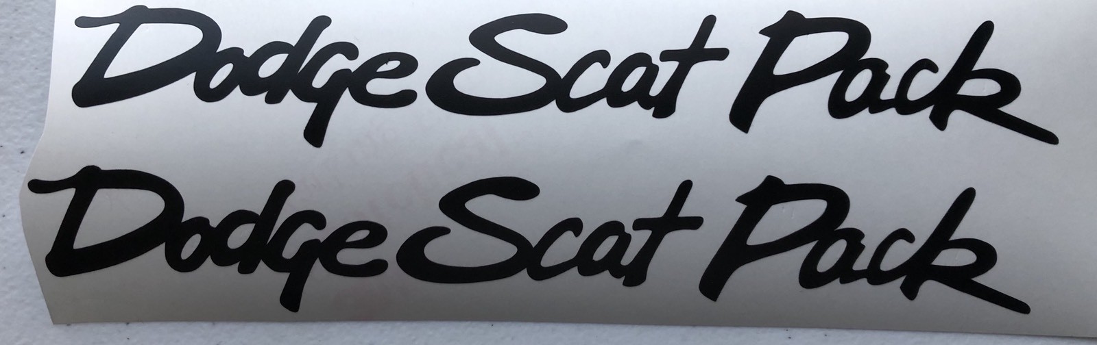 Dodge Scat Pack Decal 8” X 1 1/8” Ea. | eBay