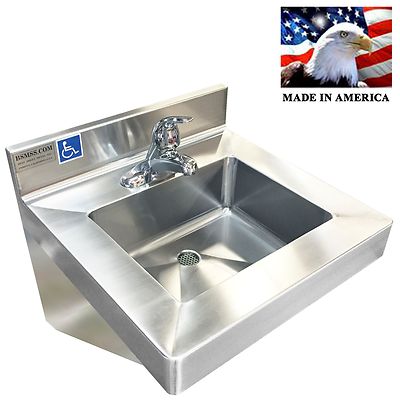 ADA COMPLIANT HAND SINK, SINGLE CONTROL FAUCET NSF, ETL | eBay