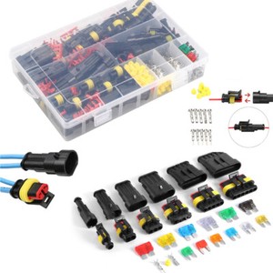 240 Pcs 12V Electrical Terminal Wire Connectors Kit 1/2/3/4/5/6 Pin ...