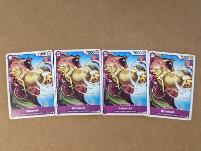 One Piece TCG: Babanuki OP01-107 C x4 Playset NM Romance Dawn English | eBay
