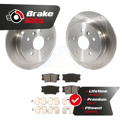 Rear Brake Rotor Semi-Metallic Pad Kit For 2018-2020 Toyota Camry LE ...