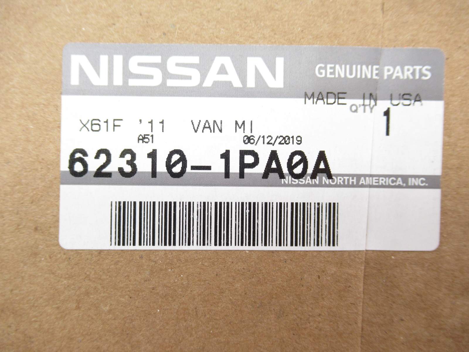 Genuine Nissan 62310-1PA0A Radiator Grille Black w/ Emblem 2012-18 ...