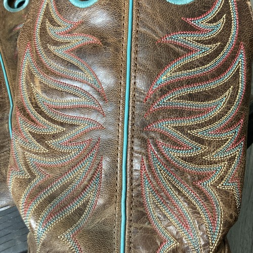 Ariat Round Up Ryder Western Boots Womens 7 B Sassy Brown Pull On ...