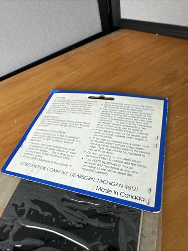 Ford Motorsport SVO Competition Sunshield Windshield Vinyl Decal Logo ...