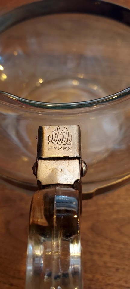Vintage 6 Cup #8126-B Pyrex Flameware Clear Coffee Tea Pot With Lid | eBay