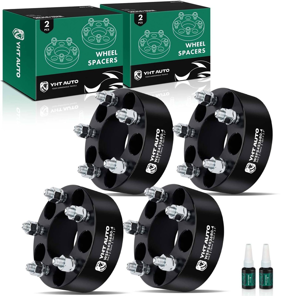 4x 5x4.5" to 5x4.5" Wheel Spacers M12x1.5 73mm 2" for Toyota Camry RAV4 ...