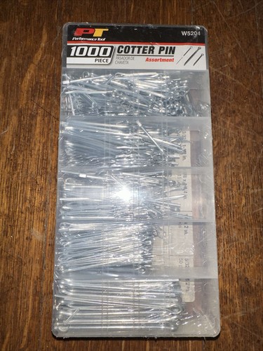1000pc Cotter Pin Assortment Set 6 Sizes Grab Split Fixings Securing ...