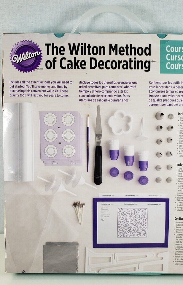 The Wilton Method of Cake Decorating Course 2 Student Decorating Kit 2116-2117 | eBay