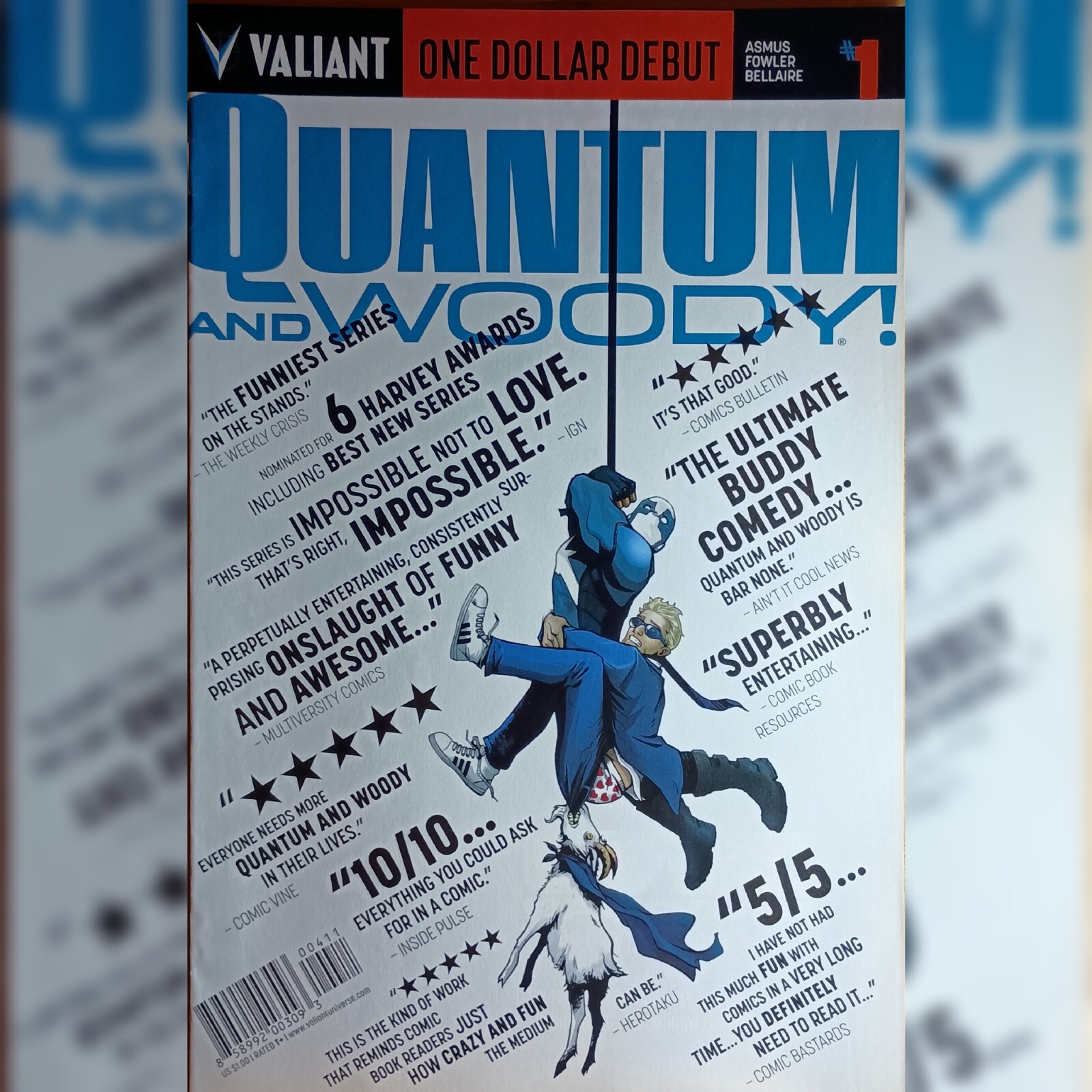 2014 Valiant Comics One Dollar Debut Quantum and Woody 1 Ryan Sook ...