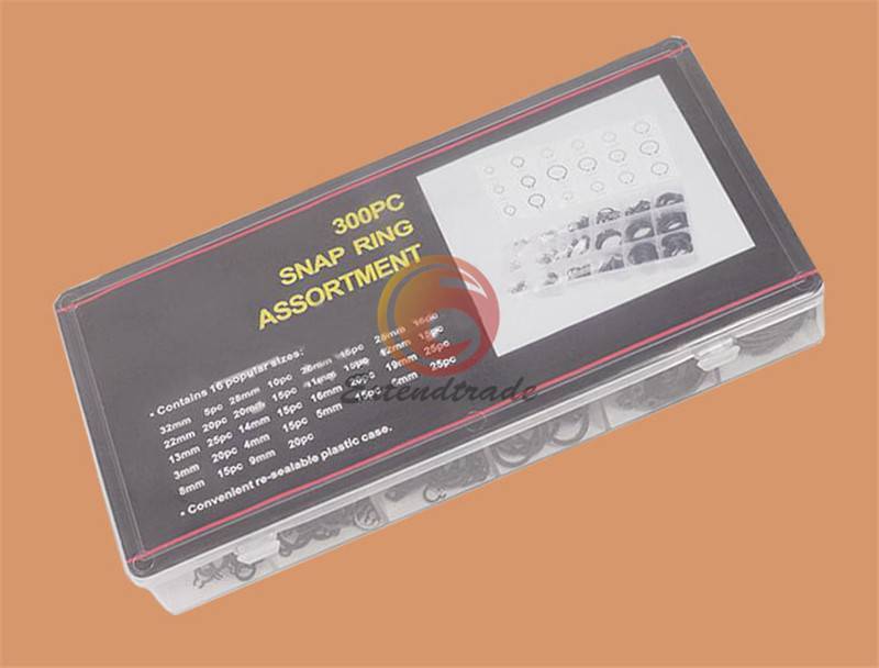 300pcs New 18 Different Sizes Snap Retaining Ring Assortment Kit 3mm ...