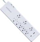 8 Outlet Extender Multi Plug Wall Plug Adapter Surge Protector Power ...