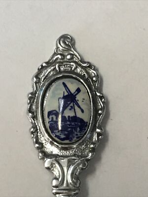 Vintage Souvenir Spoon Collectible Holland Windmill | eBay