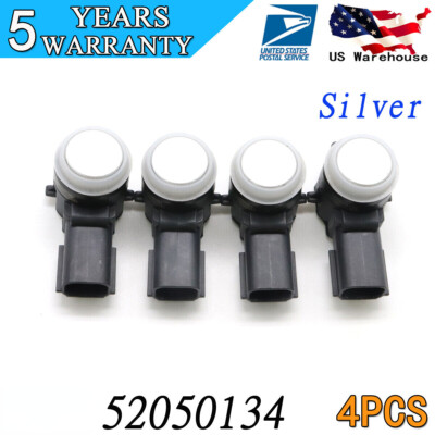 4PCS 52050134 Silver Parking Sensor Bumper Aid Backup PDC For GM Buick ...