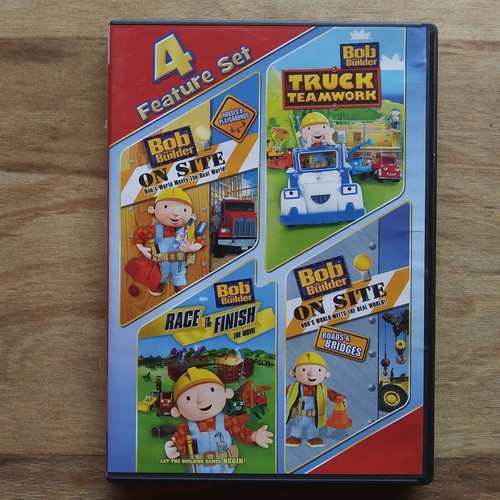 BOB THE BUILDER 4 FEATURE SET:ON SITE,TRUCK TEAMWORK,RACE TO FINISH DVD ...