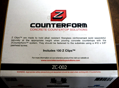 Z Counter Form Concrete Countertop Concrete Countertops Pros And Cons