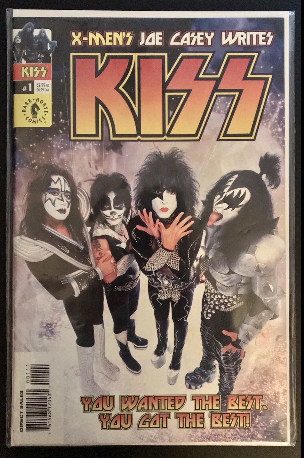 KISS Comic Book #1 Dark Horse Comics Joe Casey X-Men Author Variant ...
