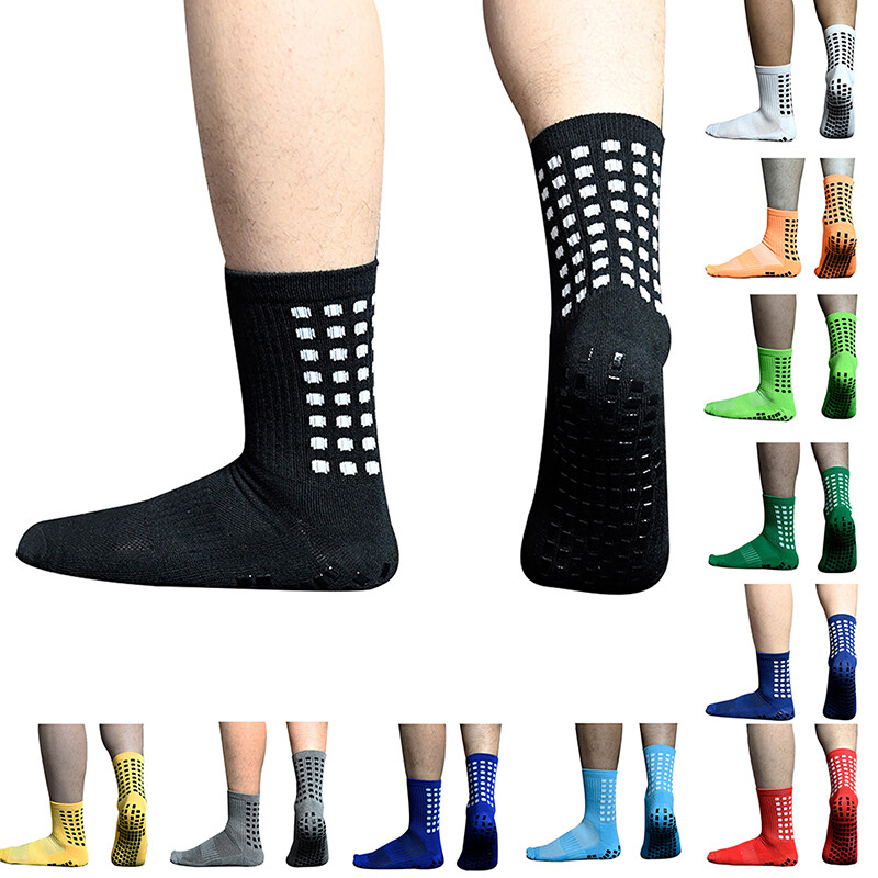 Anti-slip Soccer Socks Men Women Outdoor Sport Grip Football Rubber ...