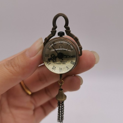 Bronze Crystal Ball Bell Mechanical Clock Table Pocket Watch A5 Chinese ...