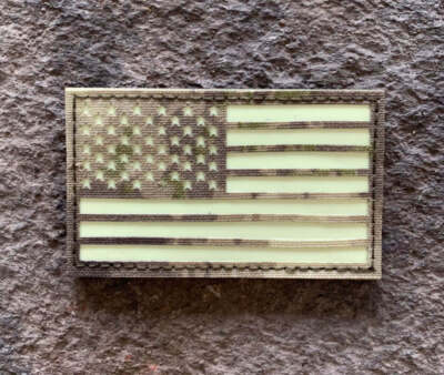 Laser Cut Glow in the Dark American Flag Patch | eBay