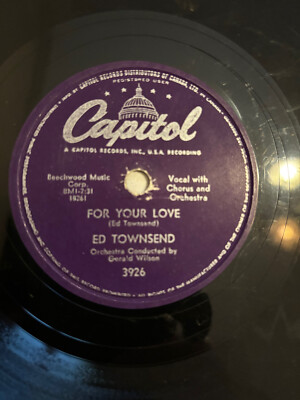 ED TOWNSEND FOR YOUR LOVE CAPITOL 78 | eBay