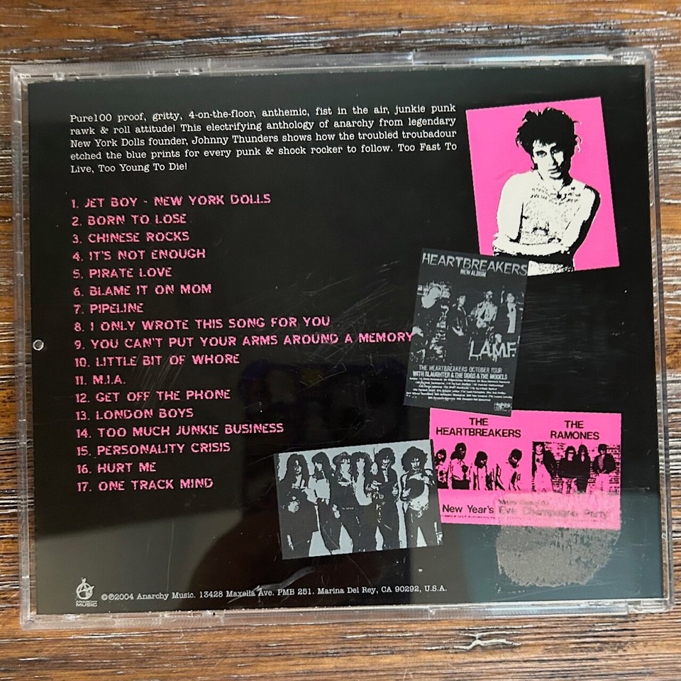 Johnny Thunders Jet Boy The Anthology CD | eBay